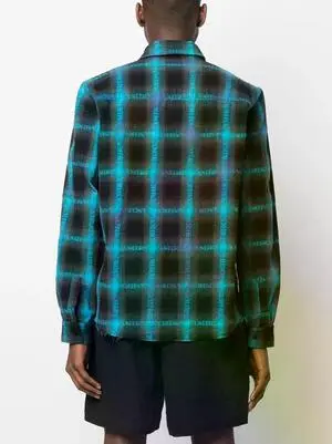 Amiri Plaid Logo-print Shirt