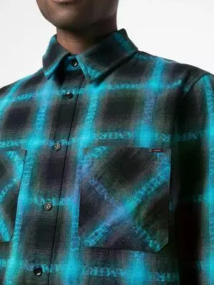 Amiri Plaid Logo-print Shirt