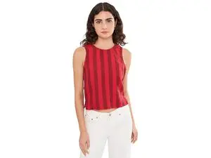 Madewell Odin Top 100% Linen - Red