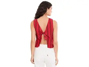 Madewell Sleeveless Plaid Top - Red