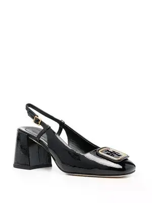 Tory Burch 70mm Logo-plaque Sling-back Pumps