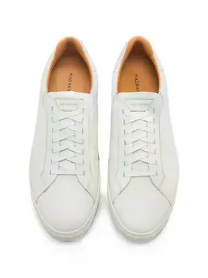 Magnanni Panelled Pebbled-leather Sneakers