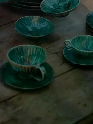 SERAX Ribbed Cappuccino Cups
