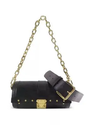 LOUIS VUITTON Papillon Trunk Two-way Calfskin Shoulder Bag - Black