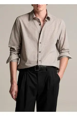 Vince Condor Plaid Cotton Button-front Shirt