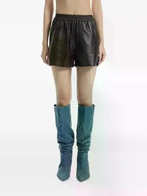 ARMA Fyona Leather Shorts - Brown