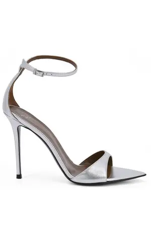GIUSEPPE ZANOTTI Intriigo Strap 105 Laminated Leather Stiletto Sandals
