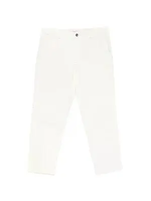 MURPHY&NYE Straight-leg Trousers With Logo Patch - Neutrals