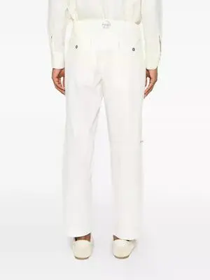MURPHY&NYE Straight-leg Trousers With Logo Patch