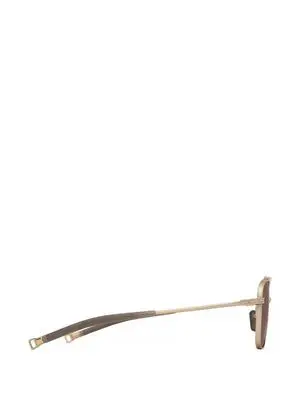 Dita Double-bridge Pilot Sunglasses