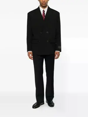 GERMANO 1952 Tailored Pressed-crease Trousers - Black