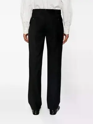 GERMANO 1952 Tailored Pressed-crease Trousers - Black