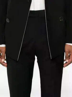 GERMANO 1952 Tailored Pressed-crease Trousers - Black