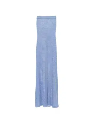 Kiki De Montparnasse Silk Crochet Maxi Skirt