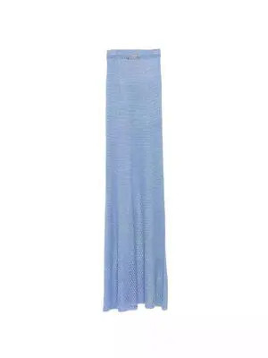 Kiki De Montparnasse Silk Crochet Maxi Skirt