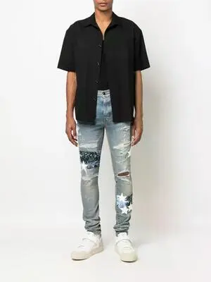 Amiri Star Patch Skinny Jeans