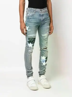 Amiri Star Patch Skinny Jeans