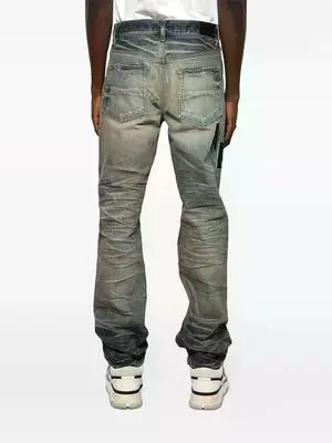 Amiri Logo Patch Distressed Jeans