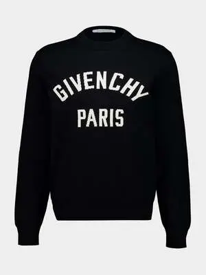 Givenchy Couture Seam Logo Knit Sweater - Black