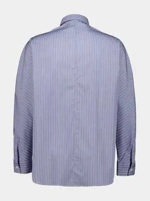 Givenchy Navy Stripe Cotton Button-up Shirt