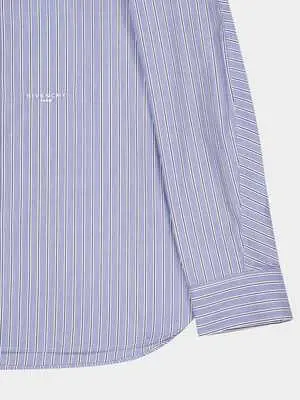 Givenchy Navy Stripe Cotton Button-up Shirt