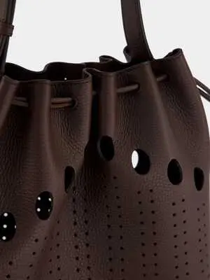 Valentino Garavani Perforated Leather Bucket Bag