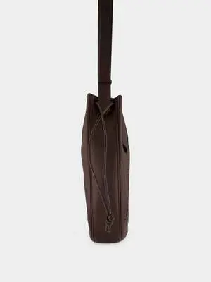 Valentino Garavani Perforated Leather Bucket Bag - Brown