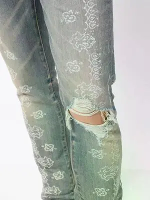 Amiri Bleach Bandana Jeans