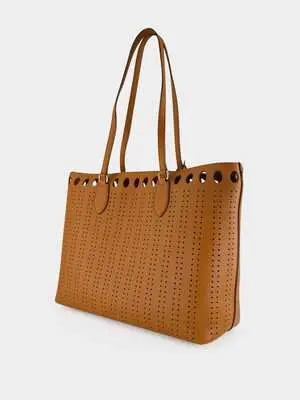 Valentino Garavani Perforated Leather Tote Bag