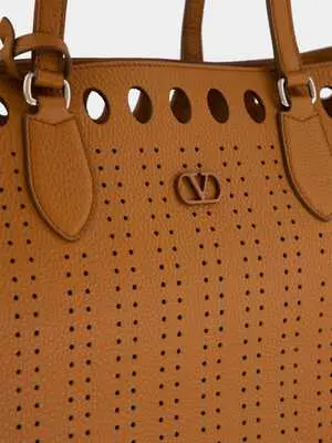 Valentino Garavani Perforated Leather Tote Bag