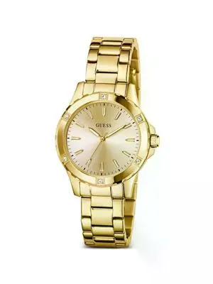 Guess Mist 35mm Watch With Crystal-embellished Bezel