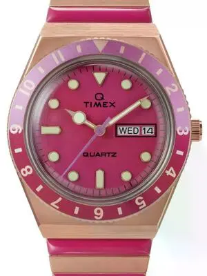 Timex® Q 36mm Watch With Rotating Top Ring