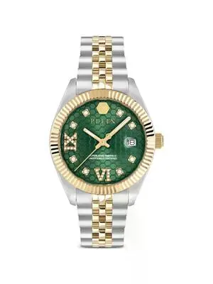 Philipp Plein Date Superlative 34mm Watch - Green