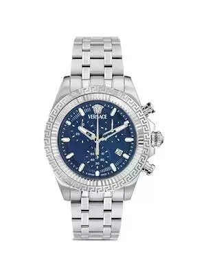 Versace Fornax 43mm Chronograph Watch - Blue