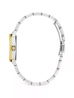 Guess Round Face Watch With Crystal Embellished Bezel