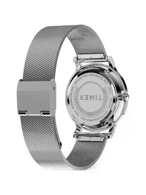 Timex® Transcend 31mm Watch With Crystal-embellished Bezel