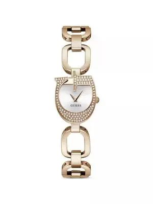 Guess G-shaped Crystal Embellished Watch