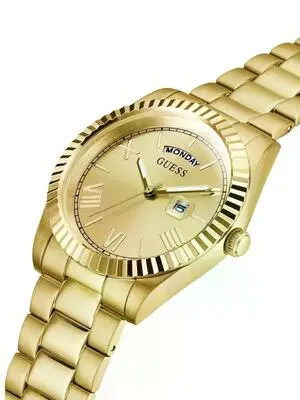 Guess Day/date 42mm Watch With -tone Dial