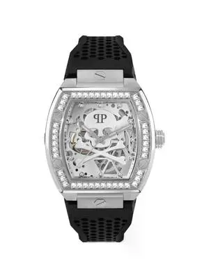 Philipp Plein Keleton 44mm Automatic Watch - Silver