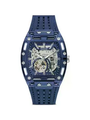 Guess Phoenix Skeleton Automatic Watch - Blue
