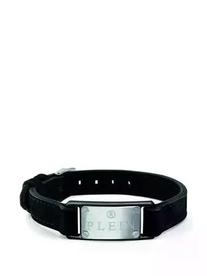 Philipp Plein Logo Plaque Bracelet - Silver