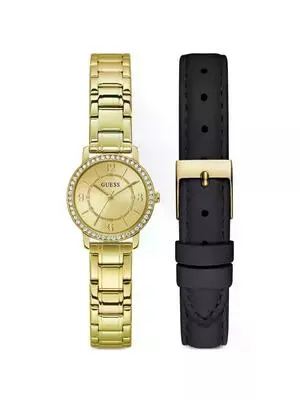 Guess Melody Crystal 28mm Watch - Gold