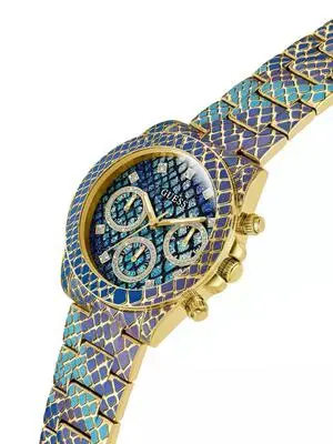 Guess Serpentina 38mm Watch With Python-print Bracelet