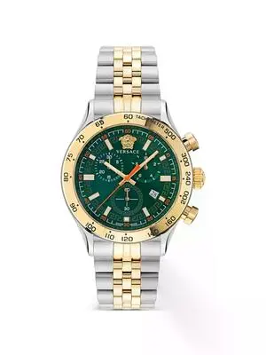 Versace Hellas Chronograph Watch - Green