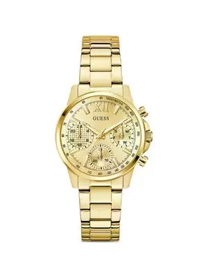 Guess Bailey 38mm Multi-function Watch - Gold