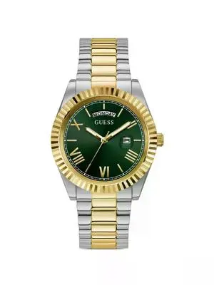 Guess Connoisseur Coin Edge 42mm Watch - Green