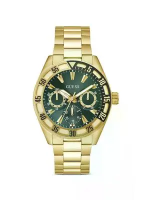 Guess Letterman 44mm Watch - Green
