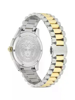 Versace Apodis 42mm Watch With Dial And Two-tone Bracelet