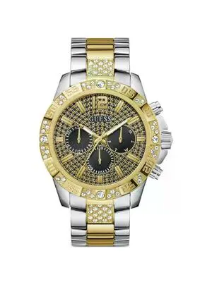 Guess Majestic Crystal 48mm Watch - Gold