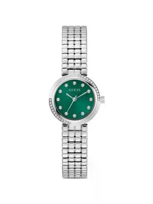 Guess Clara Crystal Watch With Dial - Green
